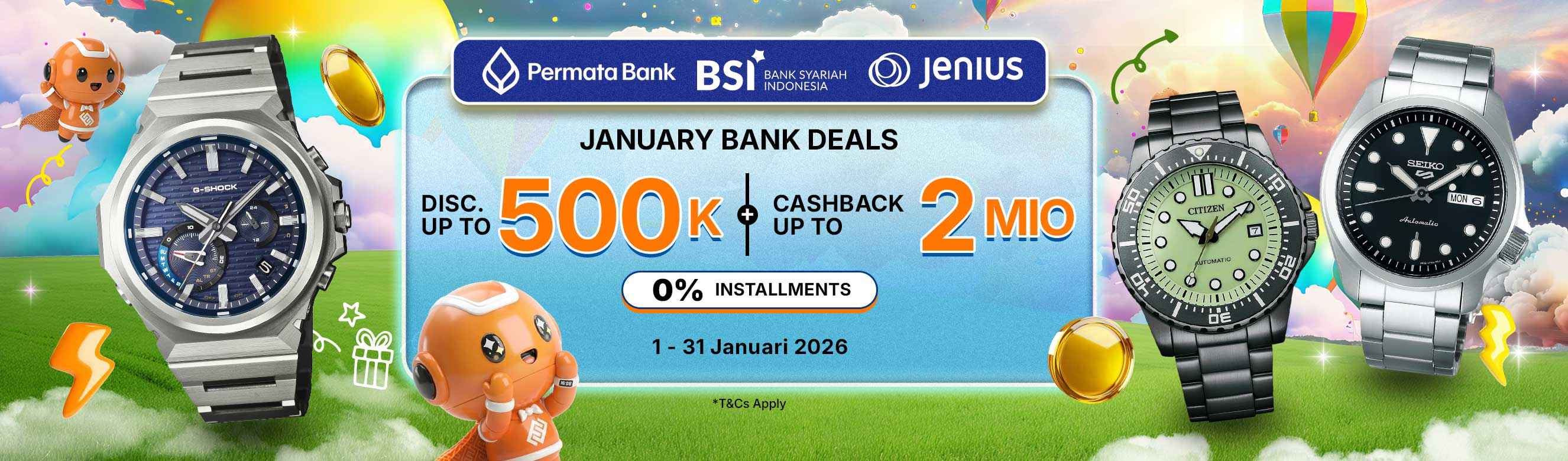 MENJAMU 2026 – Promo Bank Favorit Diskon Hingga Rp500rb, Cashback ...