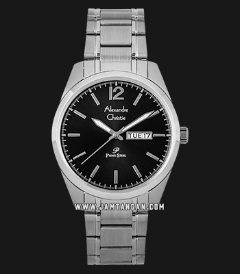 Alexandre Christie Primo Steel AC 1012 ME BSSBA Men Black Dial ...