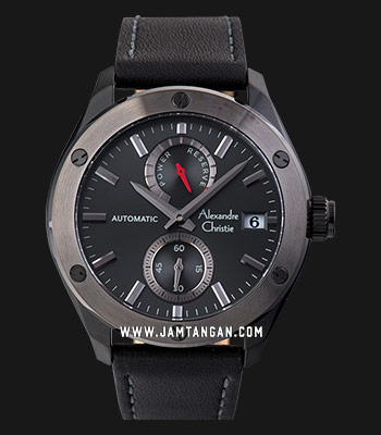 Alexandre Christie Automatic AC 3044 MA LEPBA Man Black Dial Leather ...