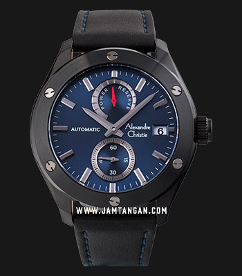 Alexandre Christie Automatic AC 3044 MA LIPBU Man Blue Dial Black ...