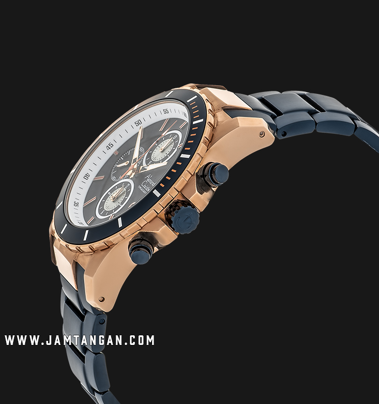 Alexandre Christie Chronograph AC 6141 MC BURBU Men Blue Dial Blue ...