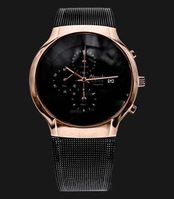 Alexandre Christie Tranquility AC 6245 MC BBRBA Man Black Dial Black ...