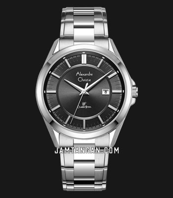 Alexandre Christie Classic Steel AC 8675 MD BSSBA Men Black Dial ...