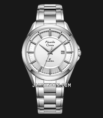 Alexandre Christie Classic Steel AC 8675 MD BSSSL Men Silver Dial ...