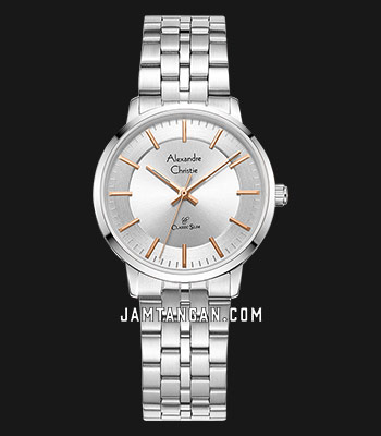 Alexandre Christie Classic Slim AC 8692 LH BSSSLRG Silver Dial ...