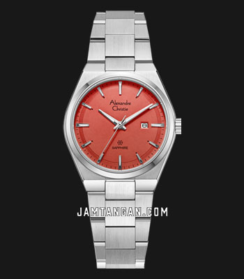 Alexandre Christie AC 8697 LD BSSOR Ladies Sapphire Orange Dial ...