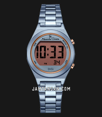 Alexandre Christie Digi AC 9385 LH BIULB Ladies Digital Dial Blue ...