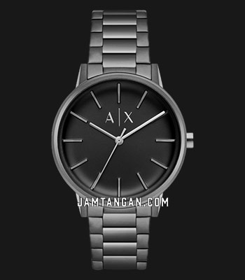 Armani Exchange AX2761 Men Black Dial Gunmetal Stainless Steel Strap ...