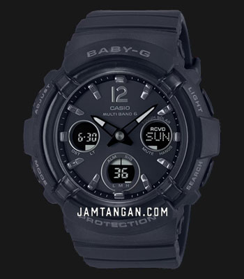 Casio Baby-G BGA-2800-1A BGA-2800-1AJF Digital Analog Dial Black Resin Band (JDM) | Jamtangan.com