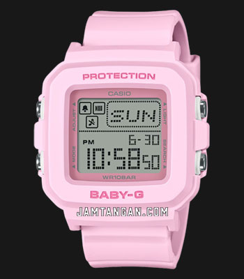 Casio Baby-G BGD-10-4 BGD-10-4JF Ladies Digital Dial Pink Resin Band (JDM) | JAMTANGAN.COM
