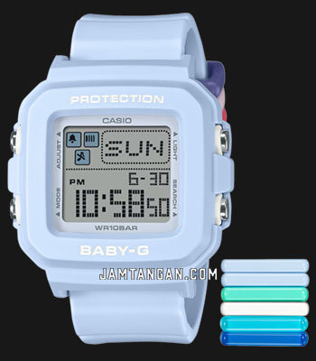 Casio Baby-G + Plus BGD-10L-2 BGD-10L-2JR Ladies Digital Dial Blue ...