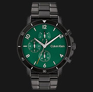 Calvin Klein Gauge Sport 25200069 Men Multifunction Green Dial Black ...