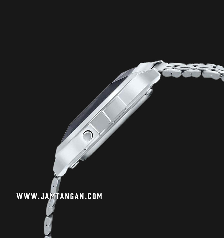 Casio General A159WAD-1DF Digital Dial Stainless Steel Strap ...