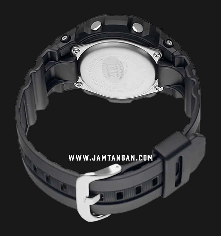 Casio G-Shock AW-591-2ADR Men Black Digital Analog Dial Black Resin ...