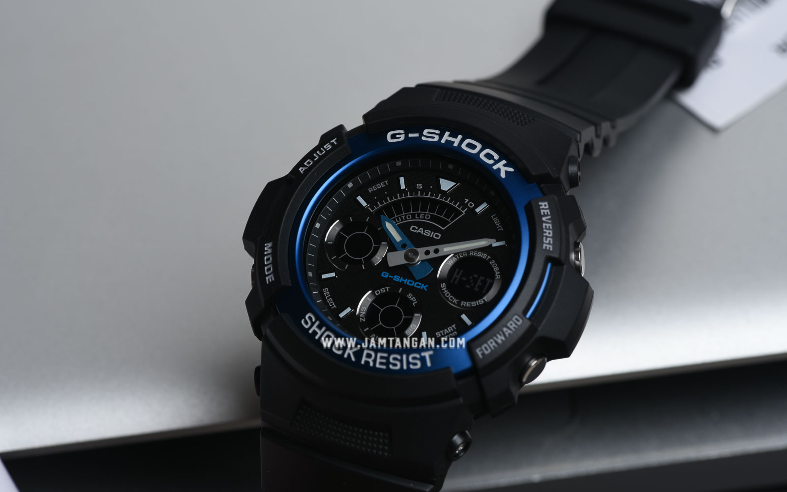 Casio G-Shock AW-591-2ADR Men Black Digital Analog Dial Black Resin ...