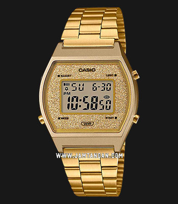 Casio General B640WGG-9DF Vintage Series Digital Dial Gold Stainless ...