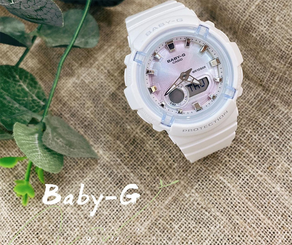 Casio Baby-G BGA-280-7ADR Standard Ladies Digital Analog Dial White ...