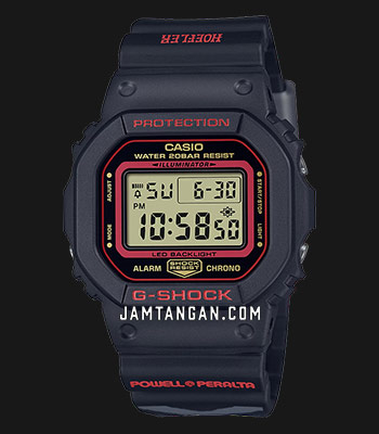 Casio G-Shock X Kelvin Hoefler X Powell Peralta DW-5600KH-1DR Resin Band Limited Edition ...
