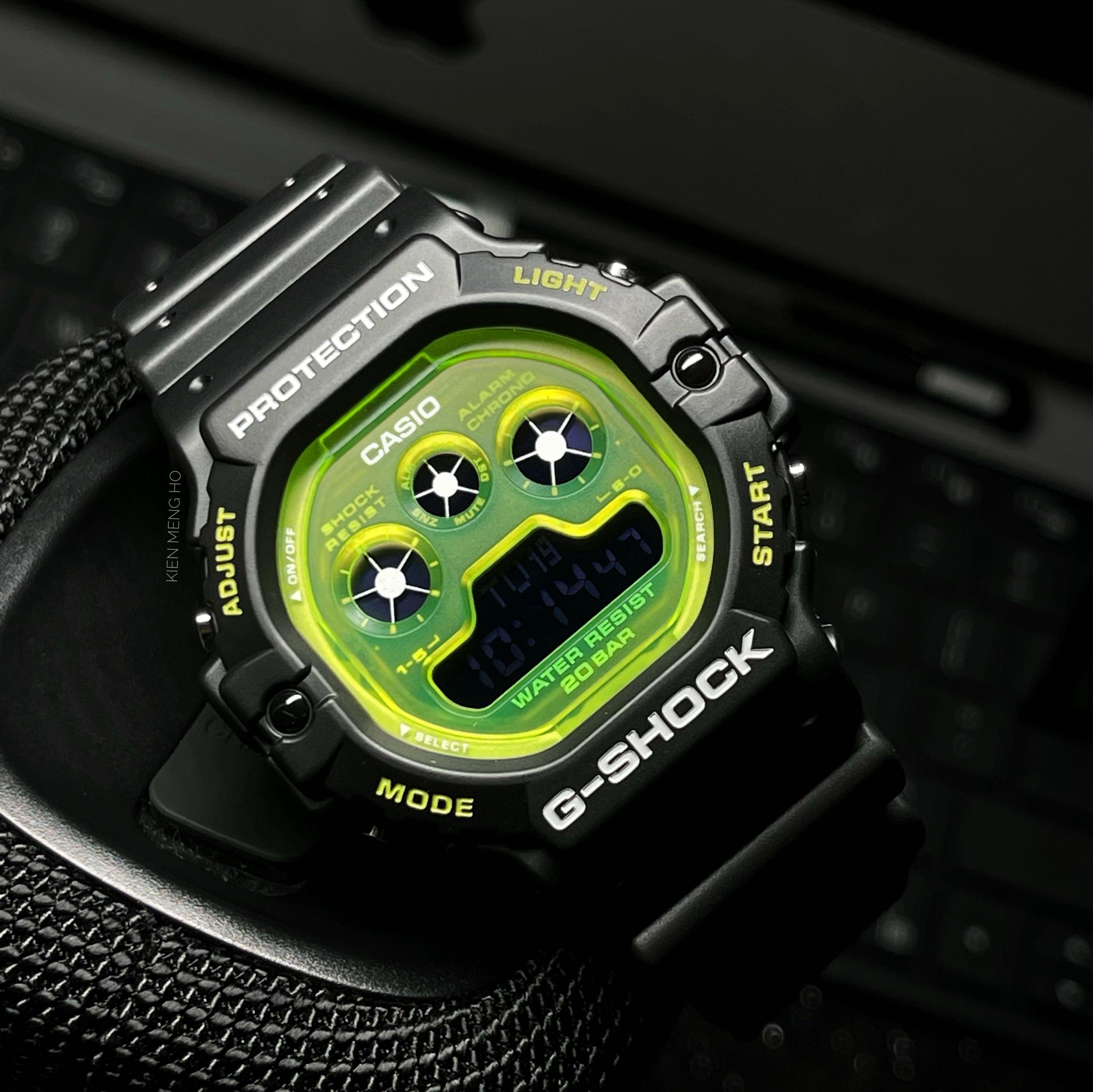 Casio G-Shock DW-5900TS-1DR Walter Tech Skeleton Men Green Digital Dial ...