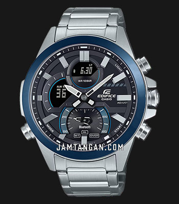 Casio Edifice ECB-30DB-1ADF Smartphone Link Model Digital Analog Dial Stainless Steel Band ...