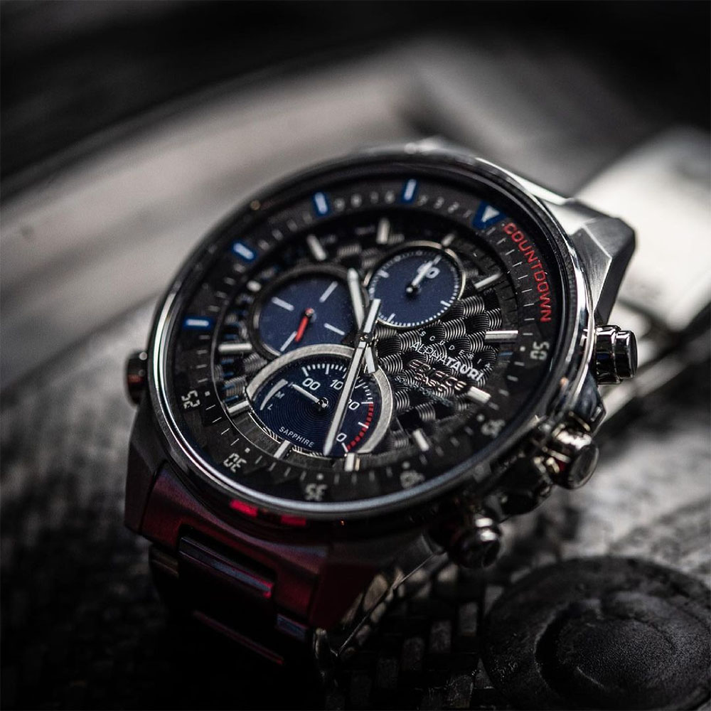 Casio Edifice Scuderia AlphaTauri EFS-S590AT-1ADR Tough Solar Stainless ...