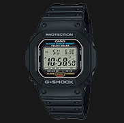 Casio G-Shock G-5600UE-1DR Square Tough Solar Digital Dial Black Resin ...