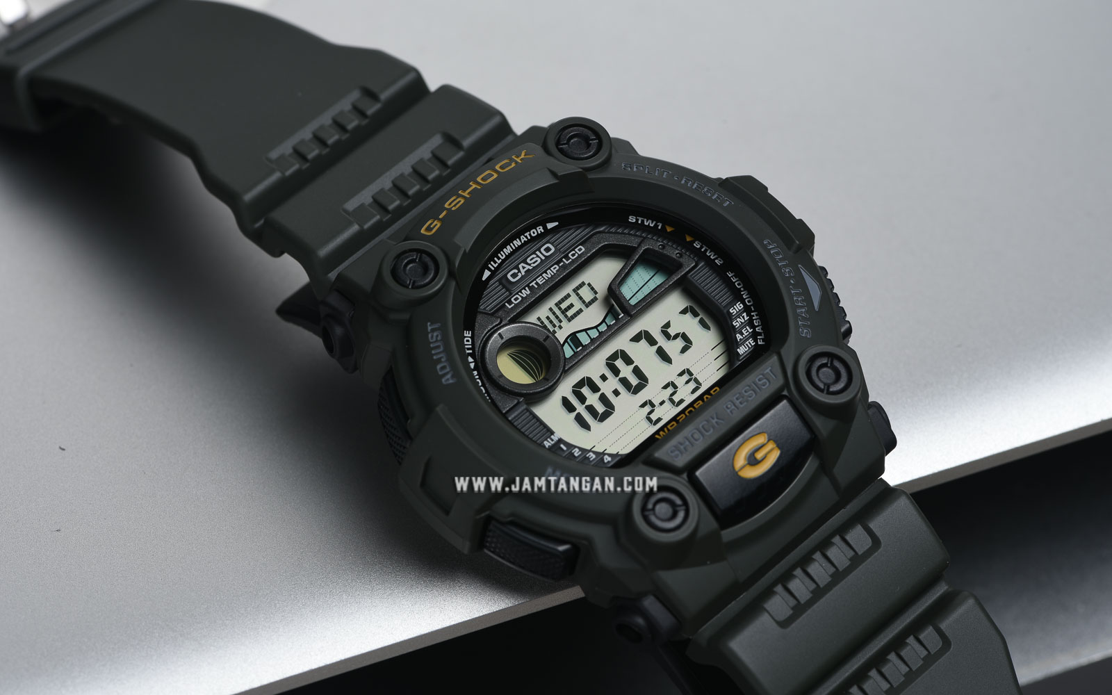 Casio G-Shock G-7900-3DR Digital Dial Dark Green Resin Band | Jamtangan.com
