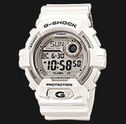Casio G-Shock G-8900A-7DR Digital Dial White Resin Strap | Jamtangan.com