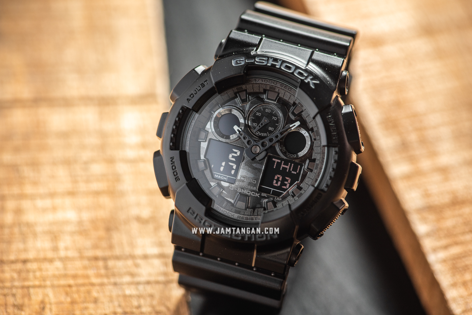 Casio G-Shock GA-100CF-1ADR G-Classic Camouflage Digital Analog Dial ...