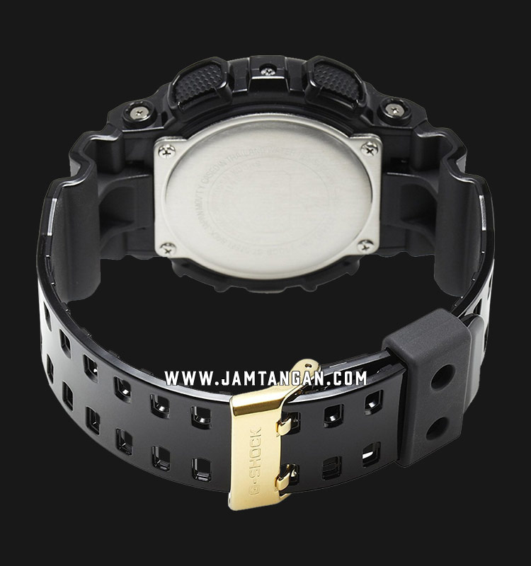 Casio G-Shock GA-110GB-1ADR Black and Gold Series Digital Analog Dial ...