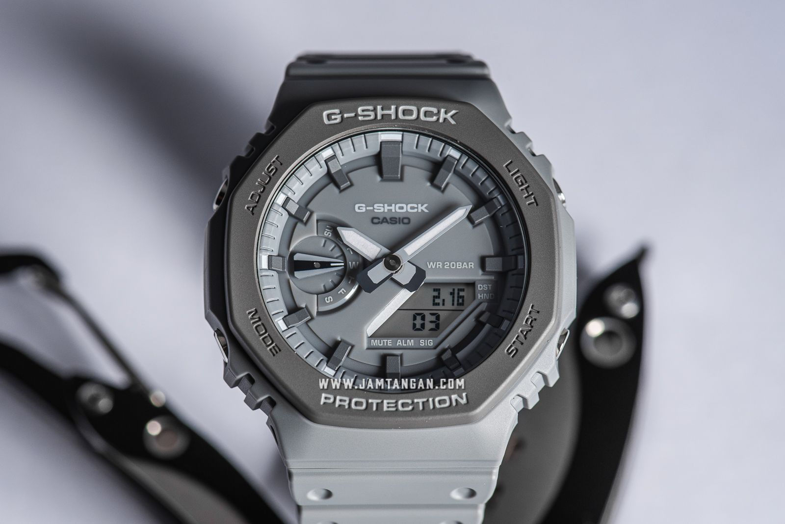 Casio G-Shock GA-2110ET-8ADR CasiOak Grey Digital Analog Dial Grey ...
