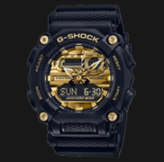 Casio G-Shock GA-900AG-1ADR Garish Gold Digital Analog Dial Black Resin ...