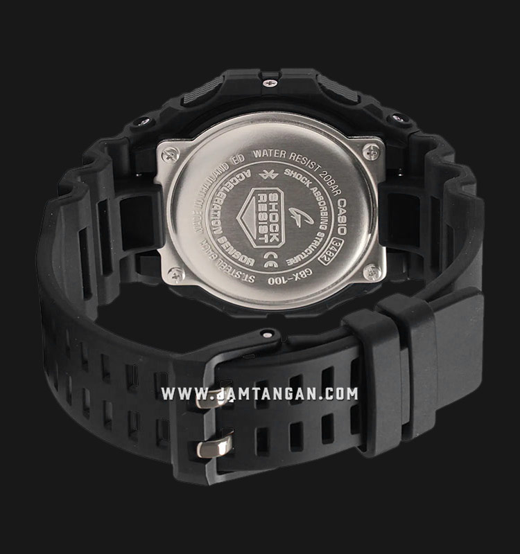Casio G-Shock G-Lide GBX-100-1DR Men Black Digital Dial Black Resin ...