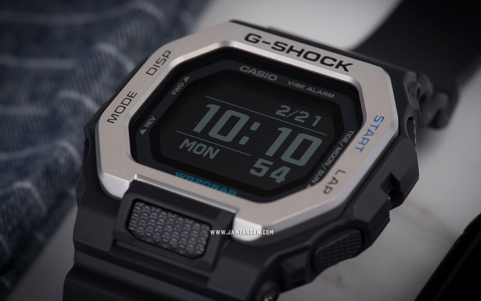 Casio G-Shock G-Lide GBX-100-1DR Men Black Digital Dial Black Resin ...