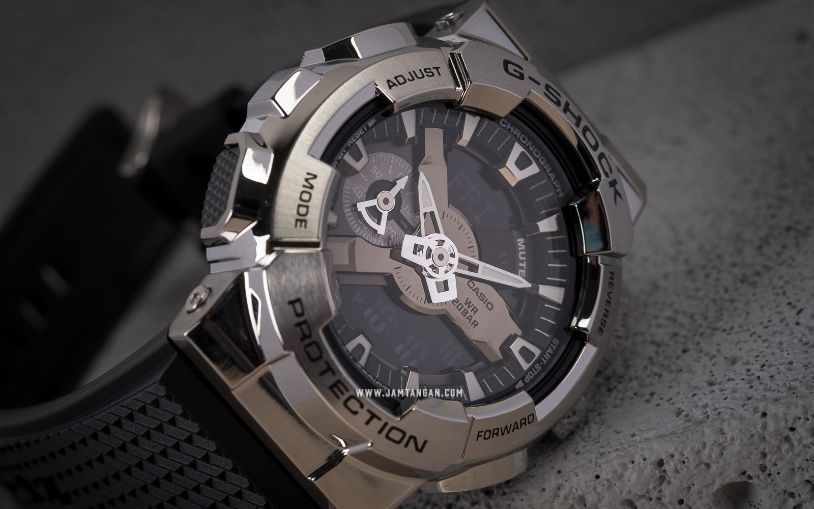 Casio G-Shock GM-110-1ADR Metalized Forged Series Men Digital Analog ...