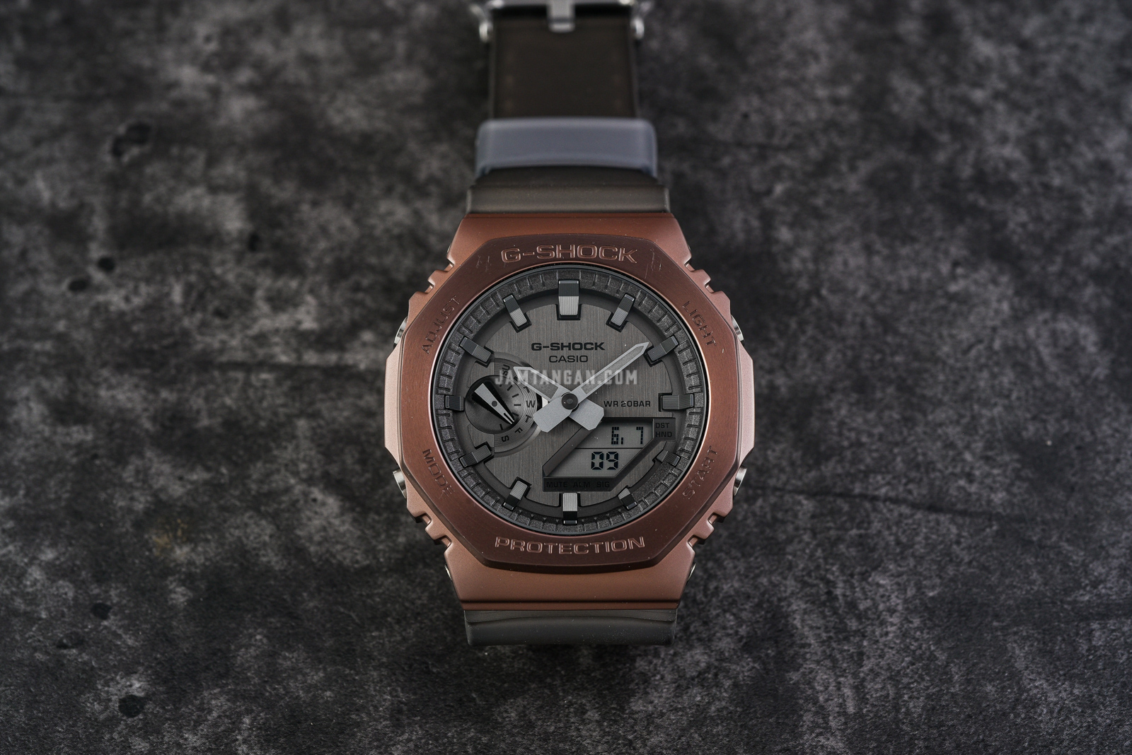 Casio G-Shock GM-2100MF-5ADR Midnight Fog Grey Analog Digital Dial ...