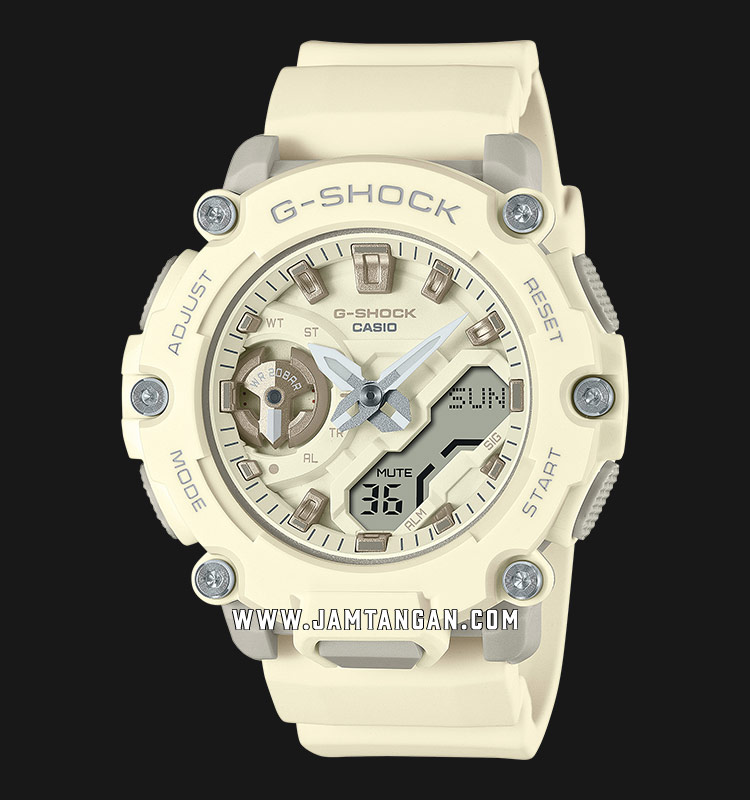 Casio G-Shock GMA-S2200-7ADR Beige Digital Analog Dial Beige Resin Band ...
