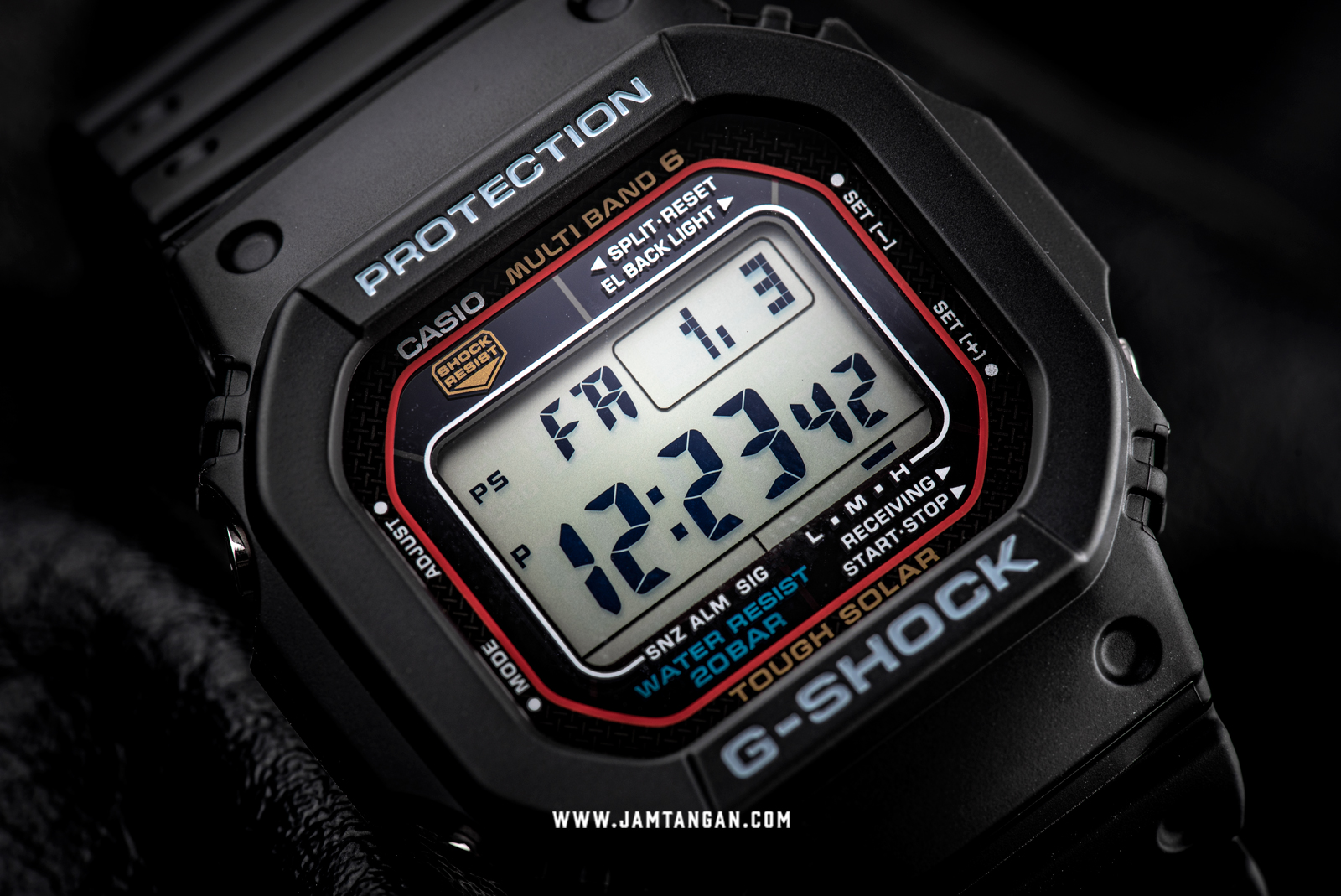 Casio G-Shock GW-M5610-1JF Multi Band Water Resistant 200M Resin Band ...