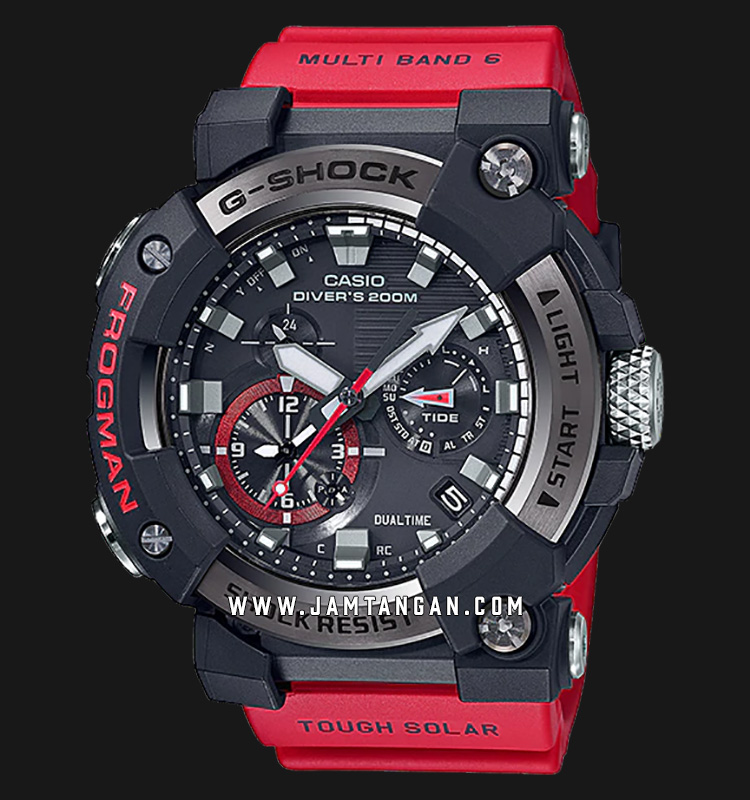 Casio G Shock Frogman Gwf A1000 1a4dr Tough Solar Black Digital Analog