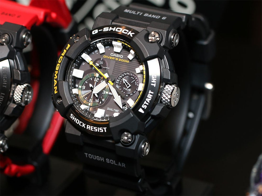 Casio G Shock Frogman Gwf A1000 1adr Tough Solar Black Digital Analog