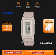 Casio General LF-10WH-4DF Digital Dial Nude Pink Resin Band | Jamtangan.com