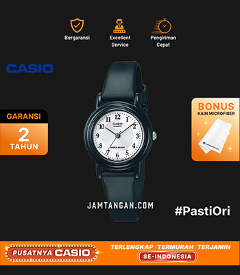 Casio General LQ-139AMV-7B3LDF White Dial Black Resin Band | JAMTANGAN.COM