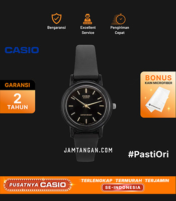 Casio General LQ-139EMV-1ALDF Black Dial Black Resin Band | Jamtangan.com