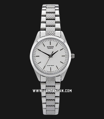 Casio General LTP-1274D-7ADF Enticer Ladies Silver Dial Stainless Steel ...