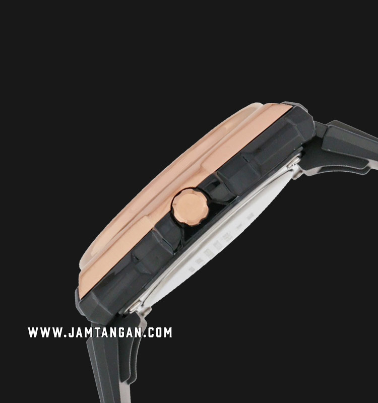 Casio General LWA-300HRG-5EVDF Silver Dial Black Resin Strap ...