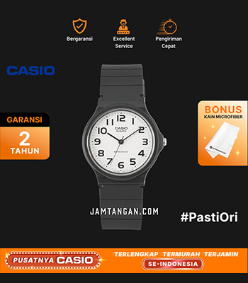 Casio General MQ-24-7B2LDF Classic Man White Dial Black Resin Band | JAMTANGAN.COM