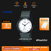 Casio General MQ-24-7ELDF Classic White Dial Black Resin Band | Jamtangan.com