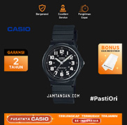 Casio General MQ-71-1BDF Classic Black Dial Black Resin Band | Jamtangan.com