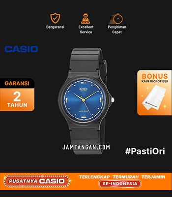 Casio General MQ-76-2ALDF Ladies Blue Dial Black Resin Strap | Jamtangan.com