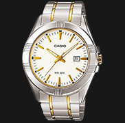 Casio General MTP-1308SG-7AVDF Men Silver Dial Dual Tone Stainless ...